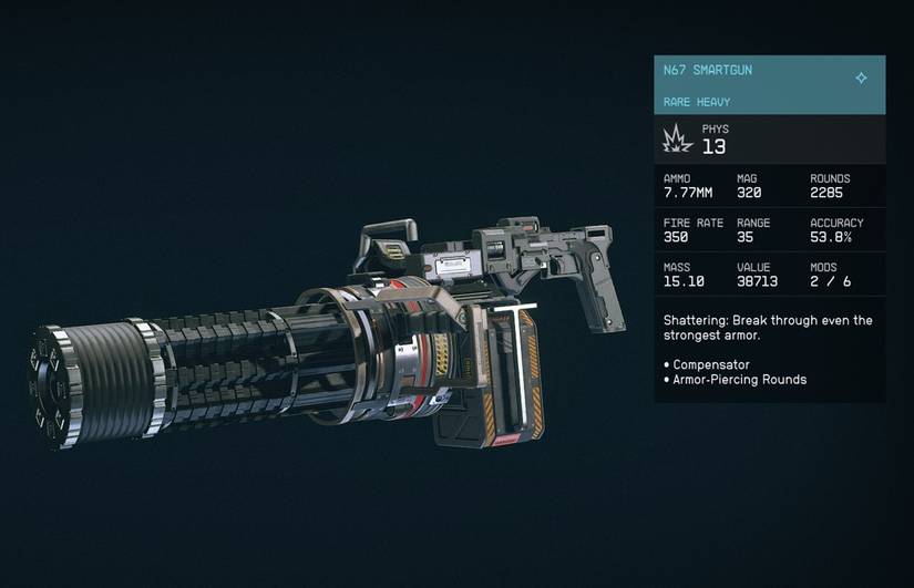 Starfield Unique Heavy Weapons Tier list