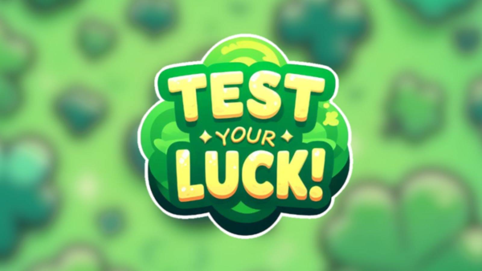 Roblox: Test Your Luck Codes