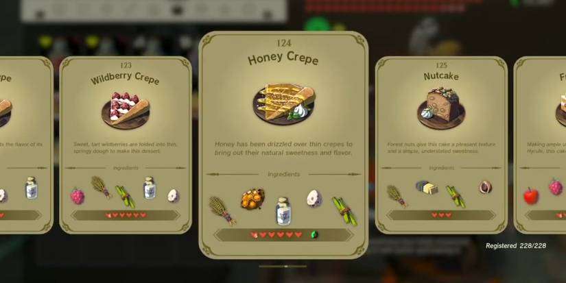 Zelda: Tears Of The Kingdom - Best Food Recipes To Heal Link's Health