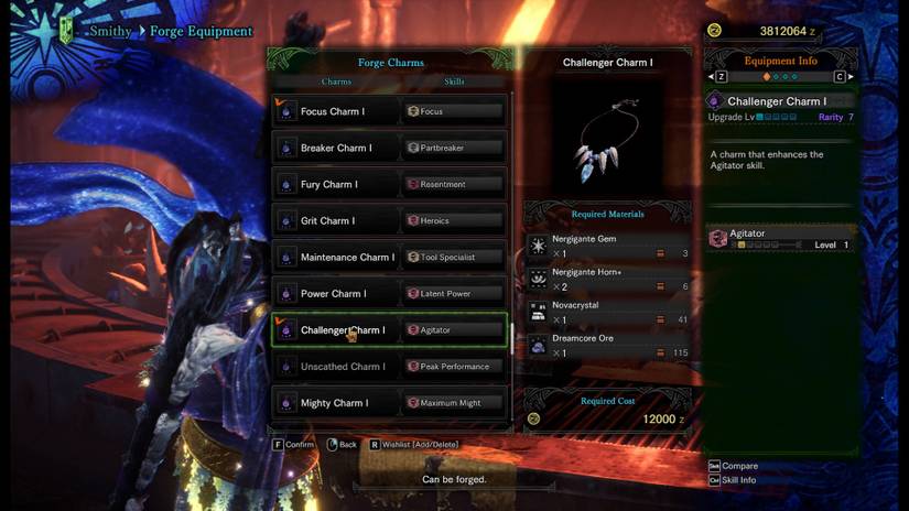 Monster Hunter World: How to Craft and Upgrade Challenger Charm