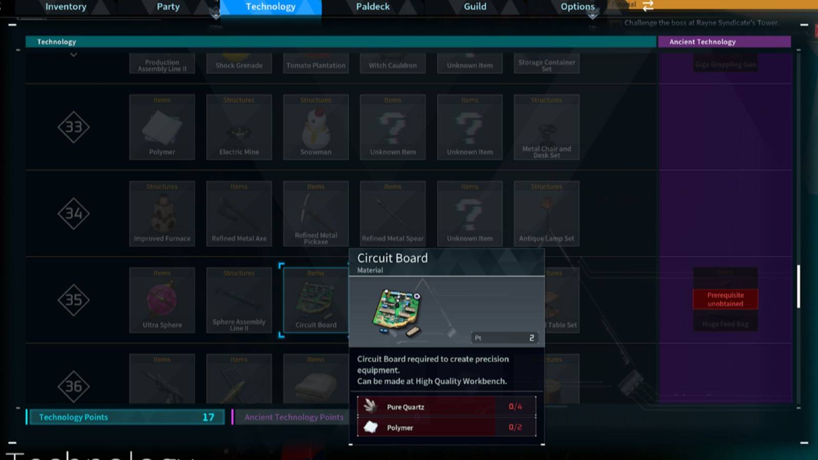 Palworld: How to Build Circuit Board