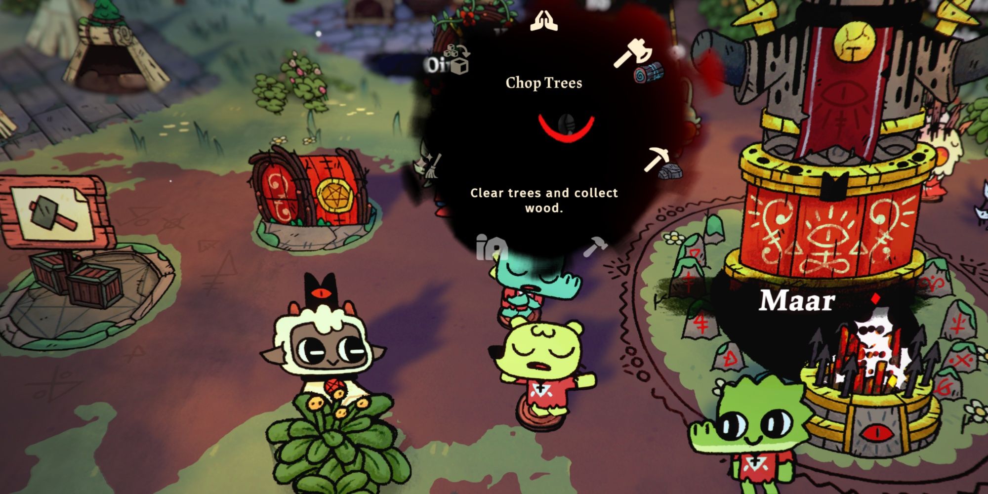 Cult of the Lamb: How to Farm Lumber & Stone