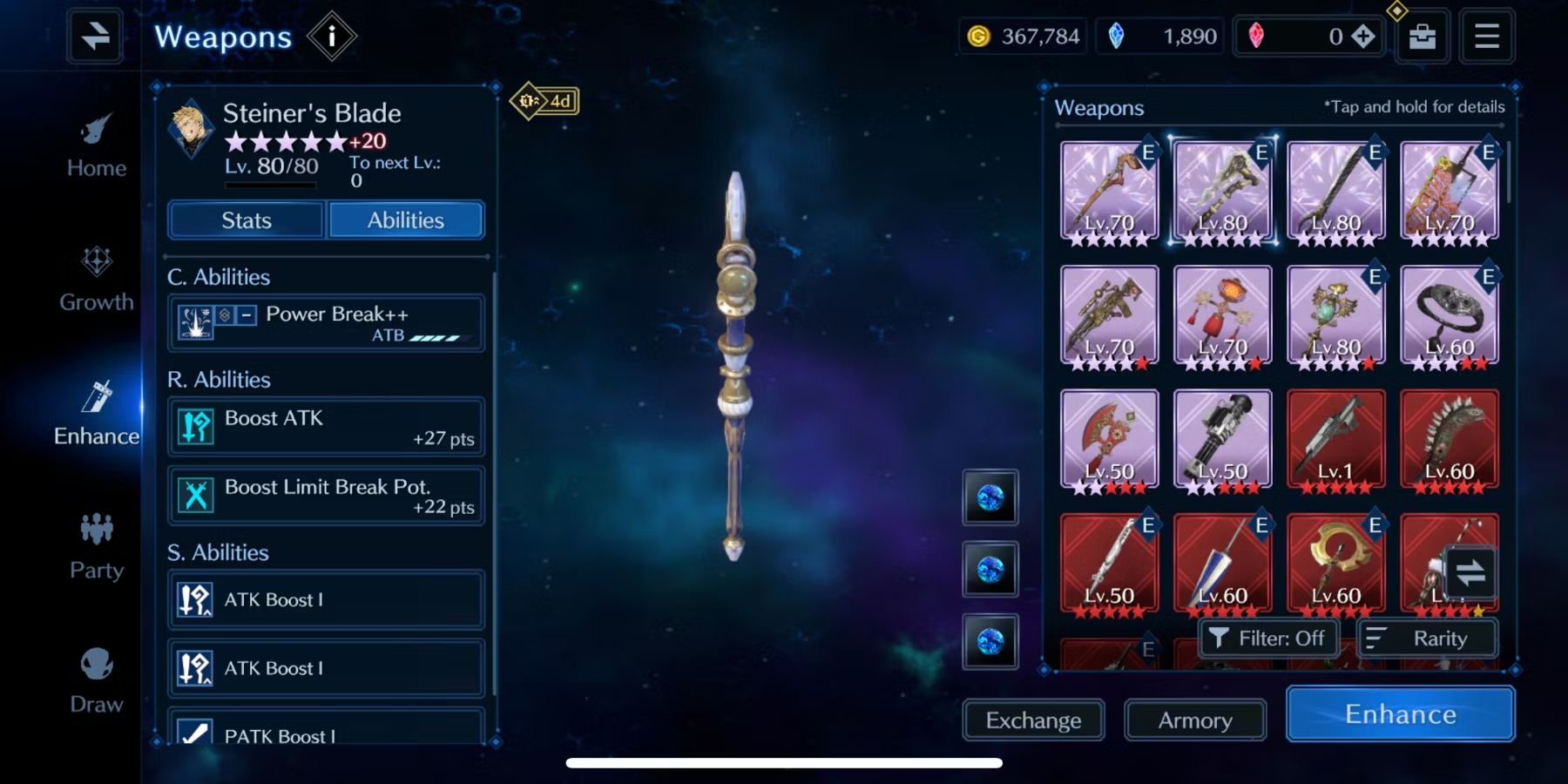 How to Enhance Weapons in Final Fantasy 7 Ever Crisis