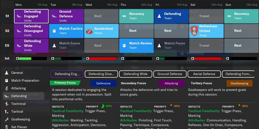 Best Training Schedules In Football Manager 2024