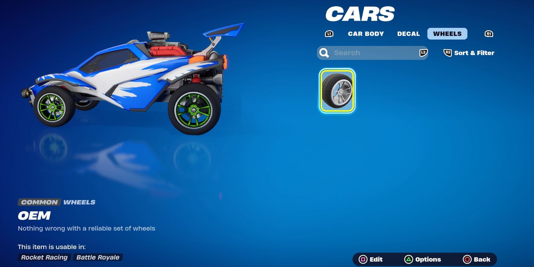 Best Wheels in Fortnite Rocket Racing