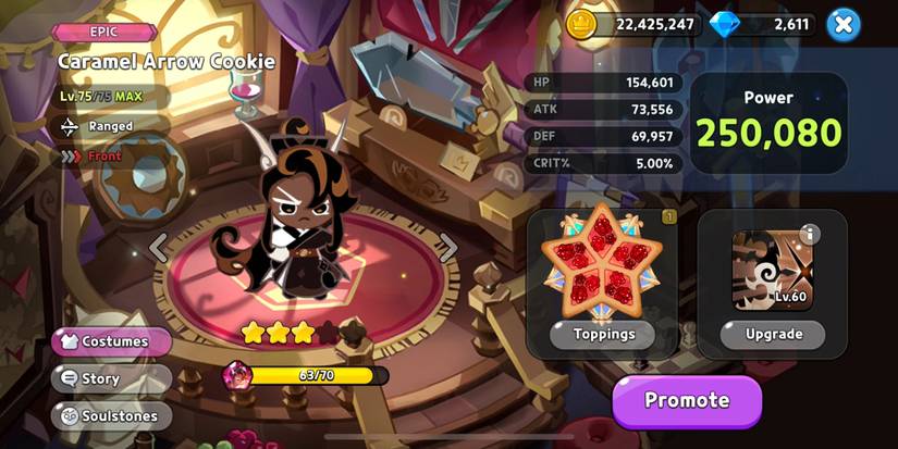Cookie Run Kingdom: Caramel Arrow Cookie Toppings Build