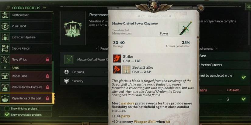 Warhammer 40K: Rogue Trader - Best Two-Handed Melee Weapons