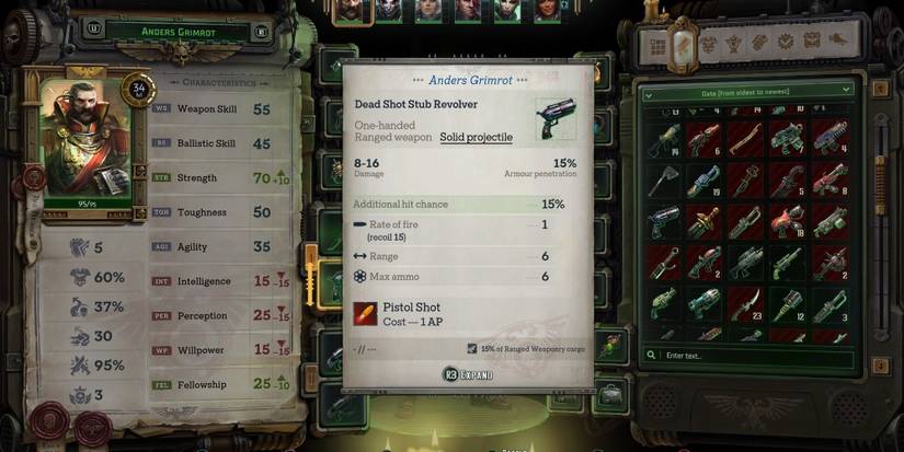 Best One-Handed Ranged Weapons In Warhammer 40K: Rogue Trader