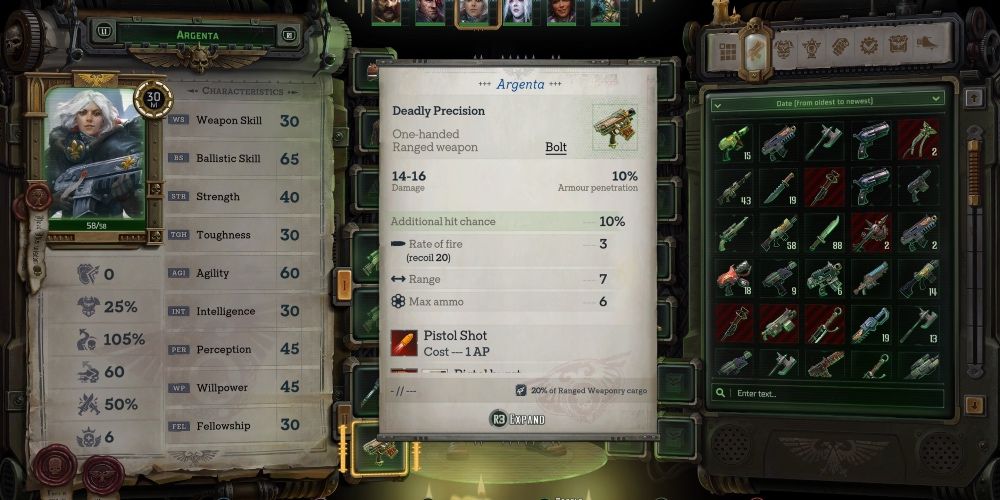 Best One-Handed Ranged Weapons In Warhammer 40K: Rogue Trader