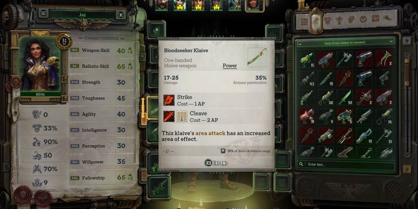 Best One-Handed Melee Weapons In Warhammer 40K: Rogue Trader