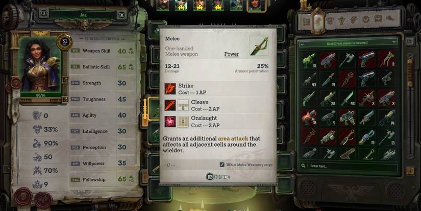 Best One-Handed Melee Weapons In Warhammer 40K: Rogue Trader