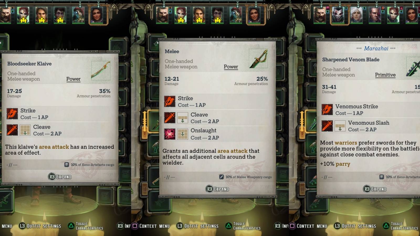 Best One-Handed Melee Weapons In Warhammer 40K: Rogue Trader