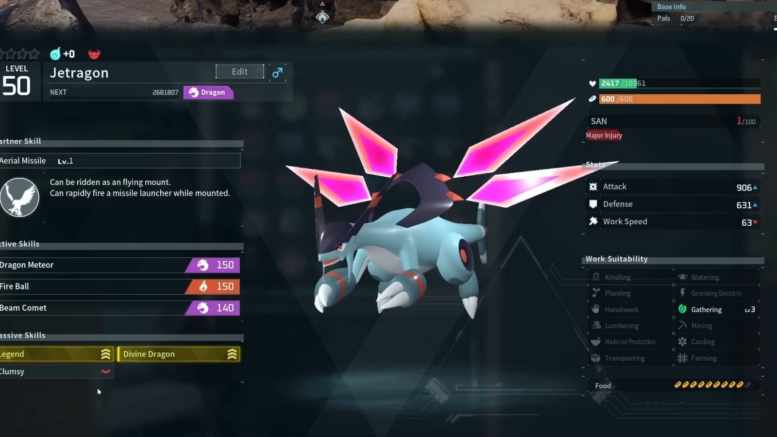 Jetragon Location in Palworld