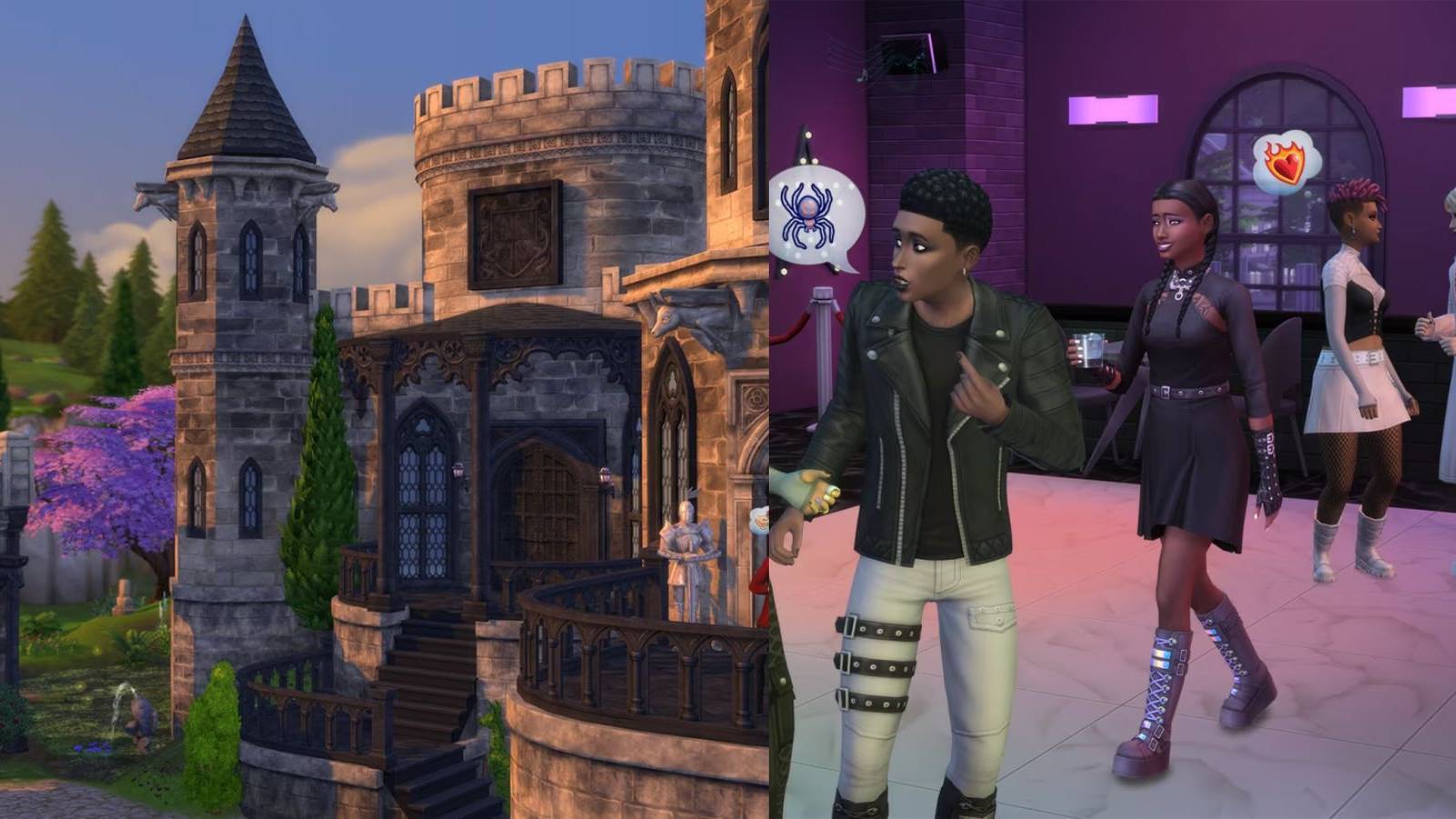 Sims 4: How to Get the Castle Estate and Goth Galore Kits