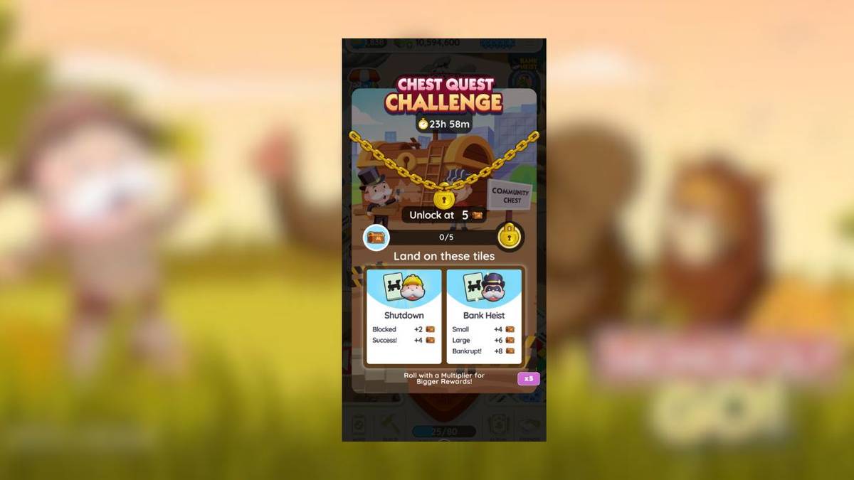 All Monopoly GO Chest Quest Challenge Rewards and Milestones