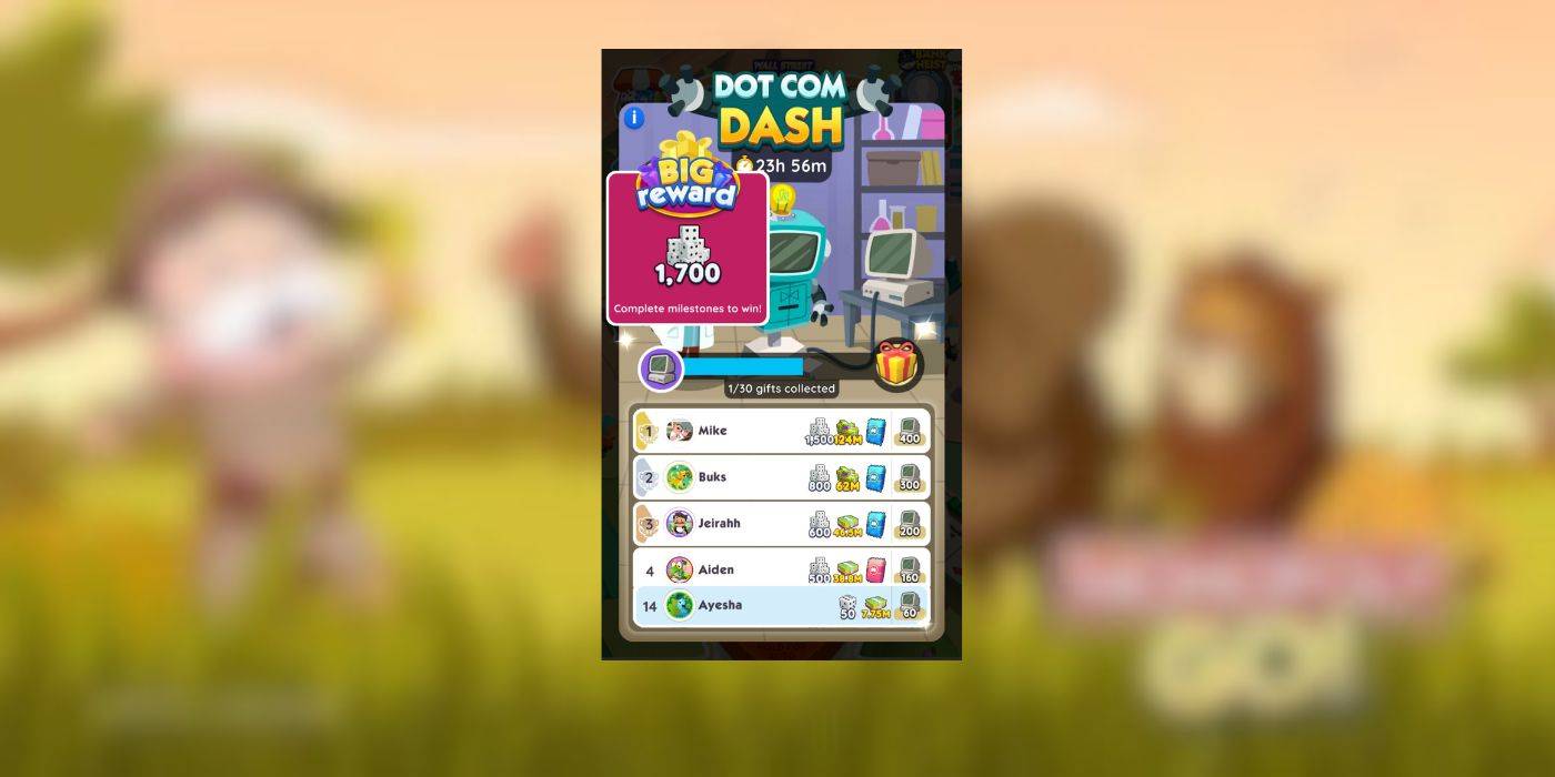 Monopoly GO: All Dot Com Dash Rewards and Milestones