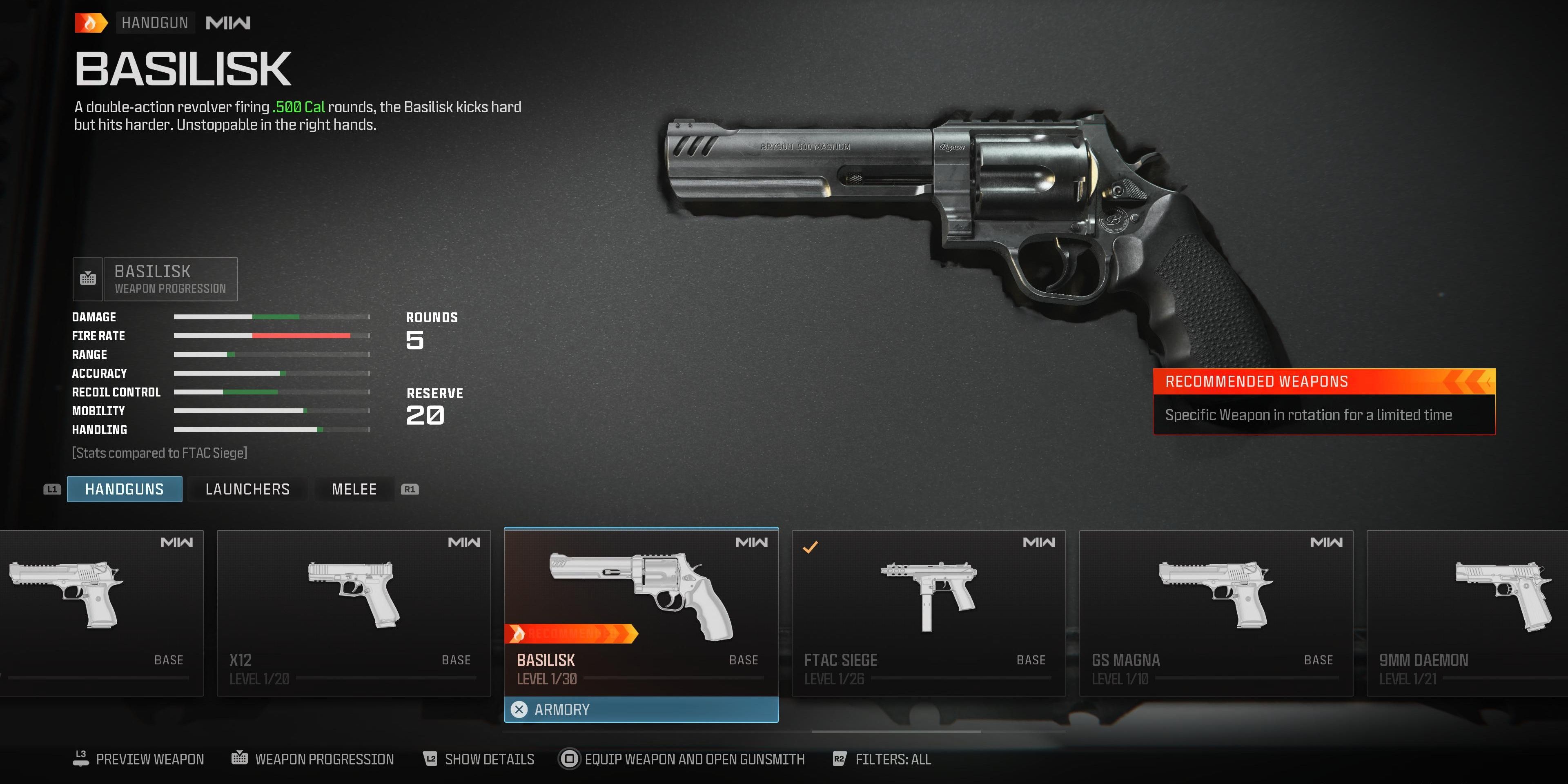 COD MW3: Best Handguns