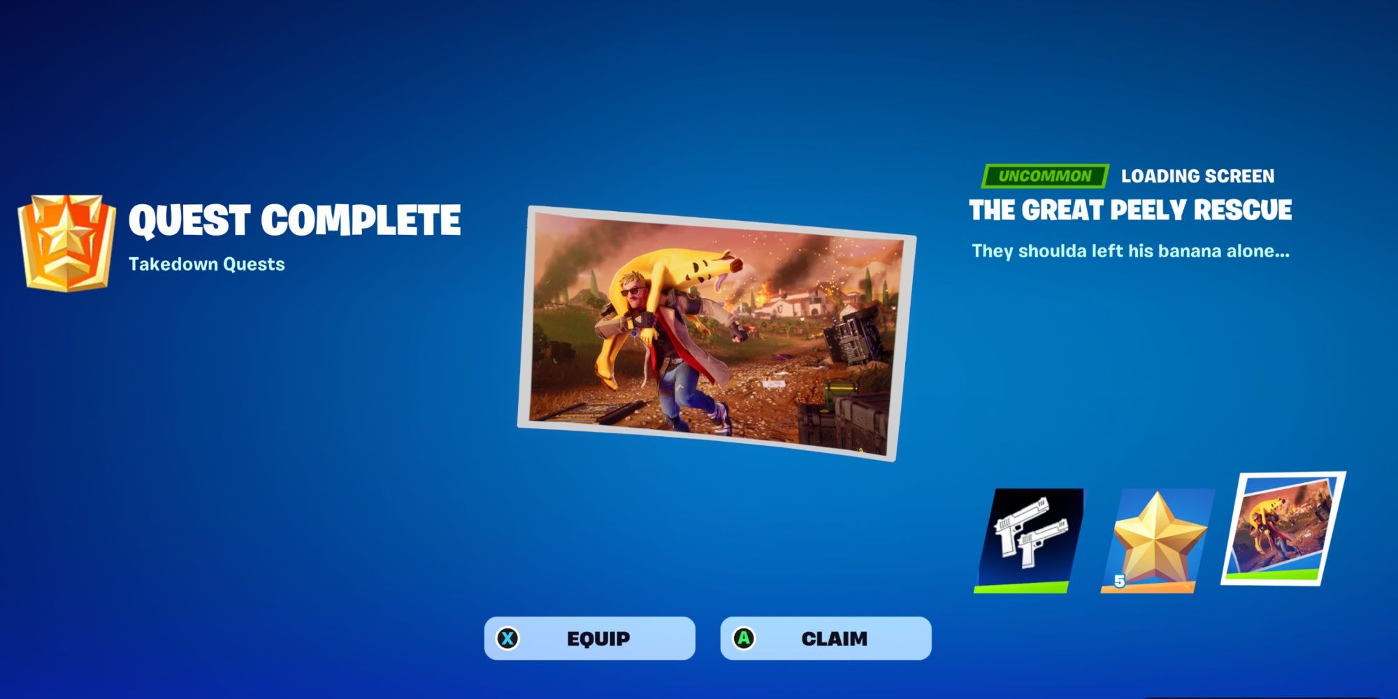 How to Get the free Great Peely Rescue Loading Screen in Fortnite