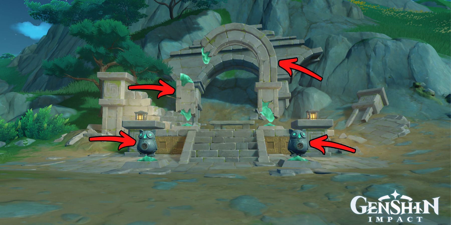 Good As New: Ruins Puzzle Locations & How To Solve Them - Genshin ...