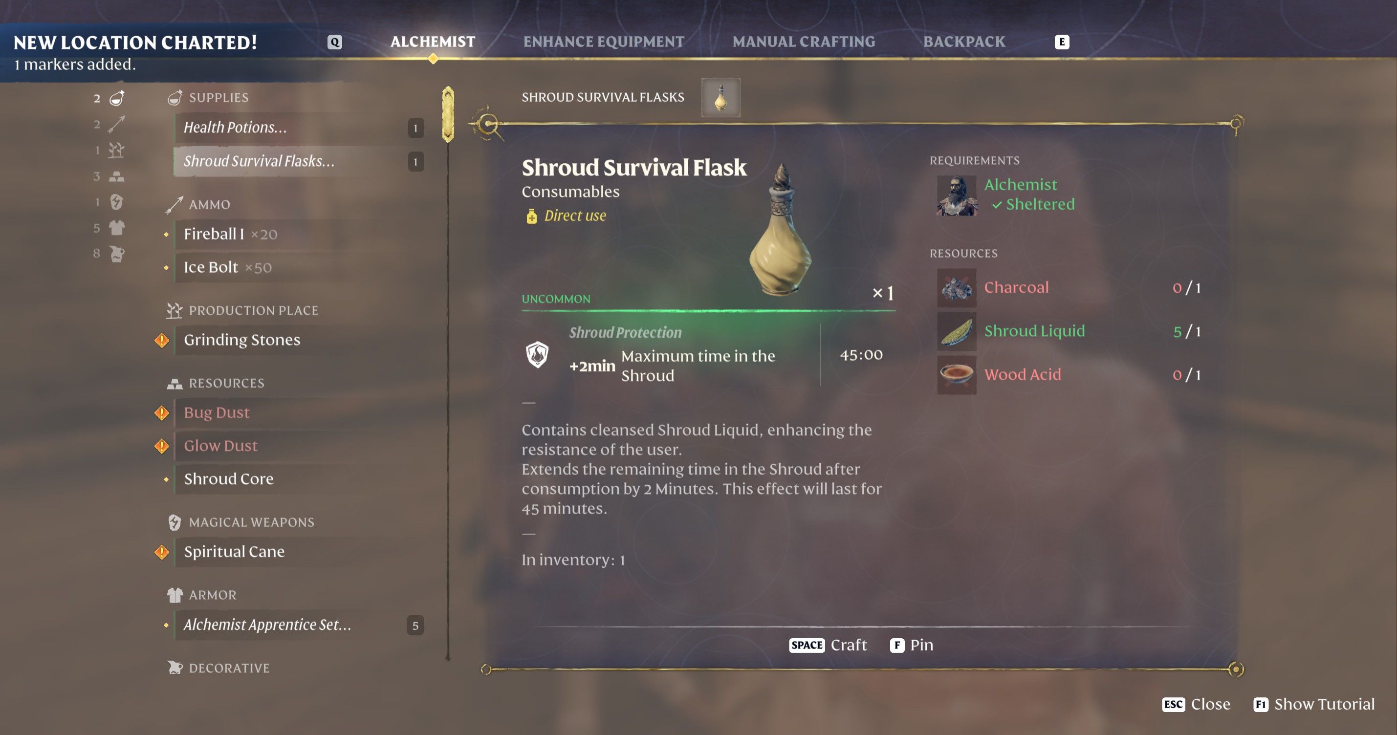 Enshrouded: How to Get Shroud Liquid