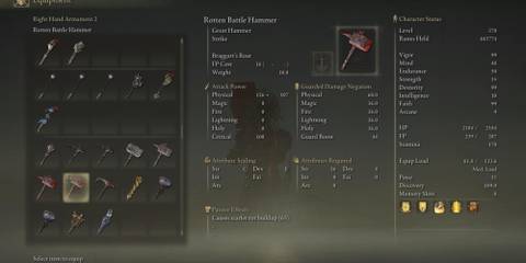 Elden Ring: How To Get Rotten Battle Hammer