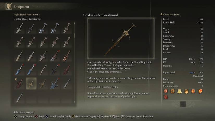 Elden Ring: How to Get Golden Order Greatsword