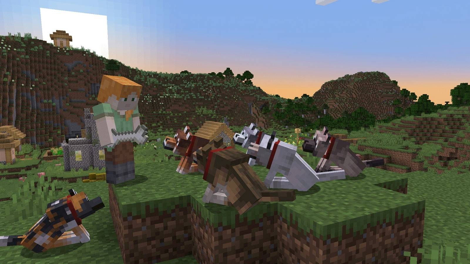 Minecraft Image Shows Real-Life Inspirations for All the New Wolf Variants