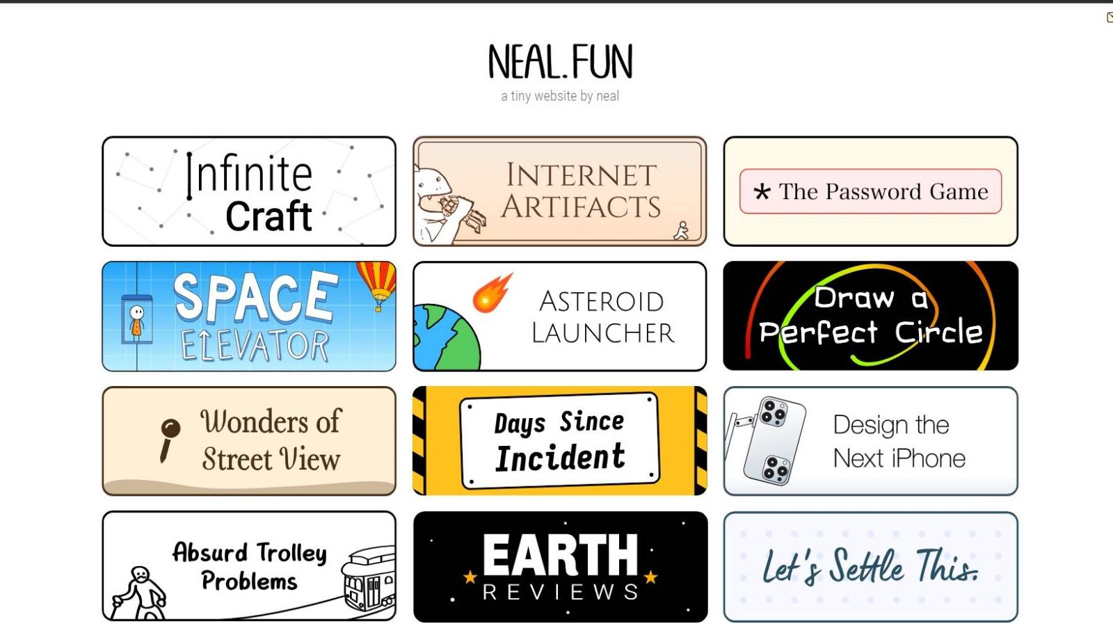 Best Neal.Fun Games If You Like Infinite Craft