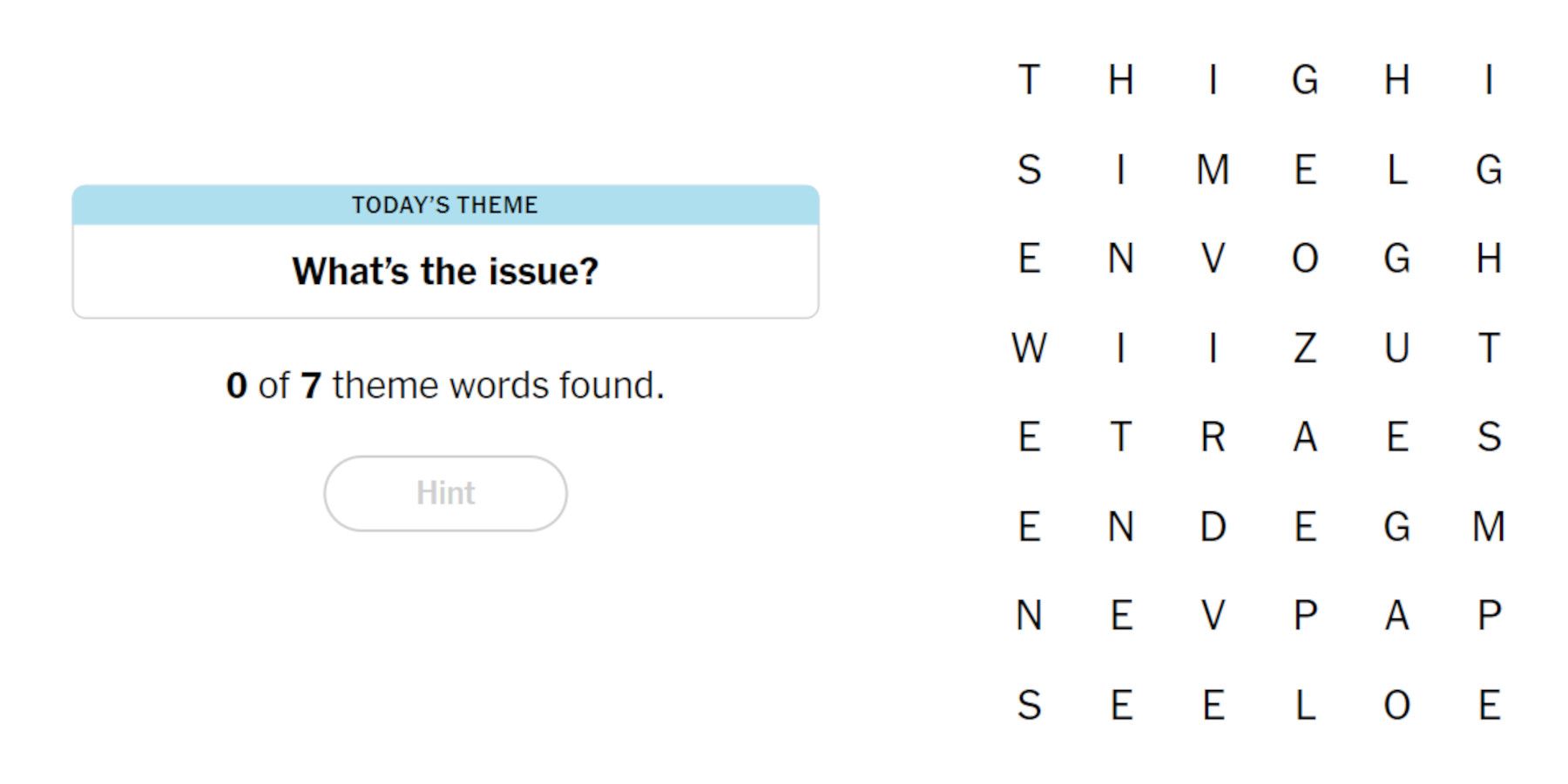 New York Times Strands Hints and Answers for March 21, 2024