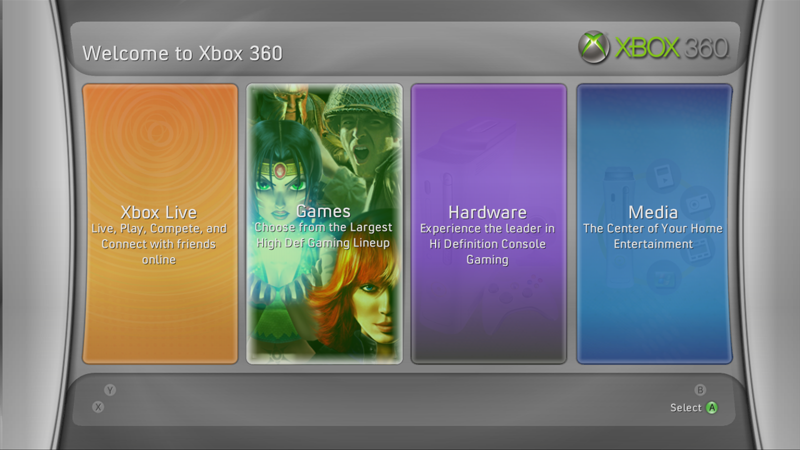 The Xbox 360 Blades Dashboard Has One Foot in the Grave