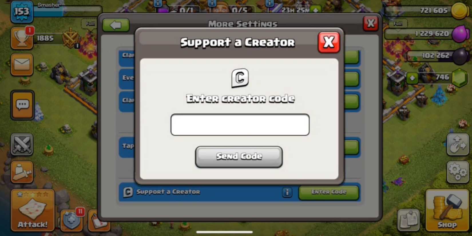 Clash of Clans Creator Codes