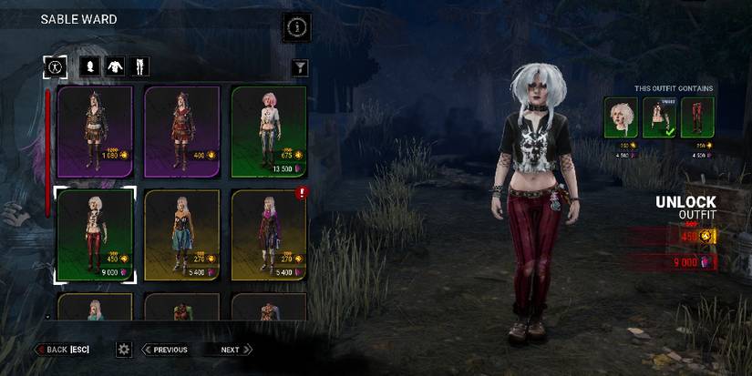 The Best Sable Wards Cosmetics in Dead By Daylight