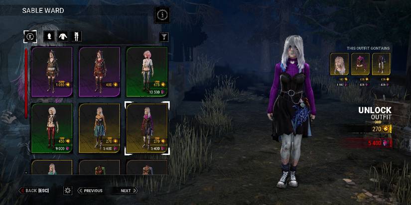 The Best Sable Wards Cosmetics in Dead By Daylight