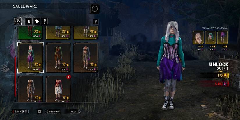 The Best Sable Wards Cosmetics in Dead By Daylight