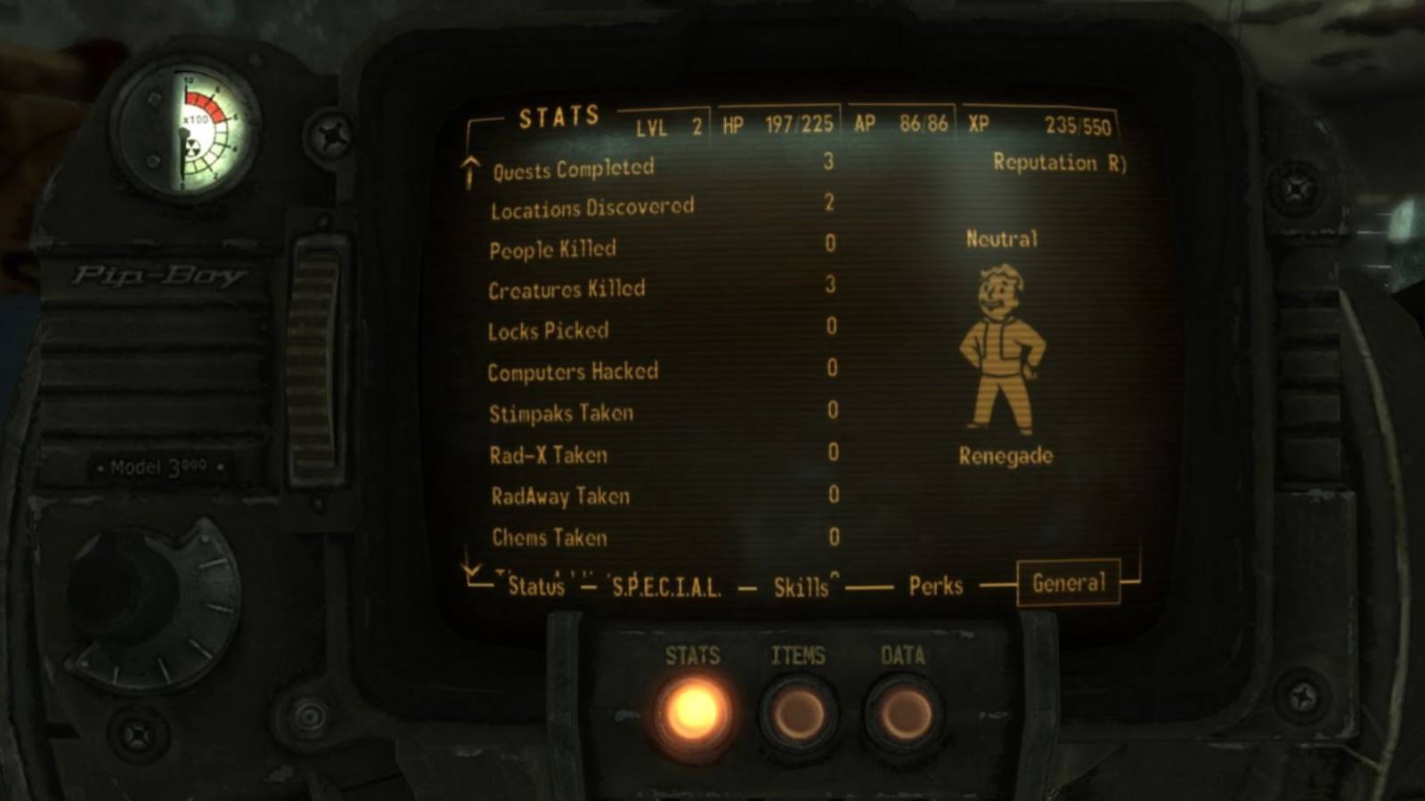 Fallout New Vegas: How to Check Karma