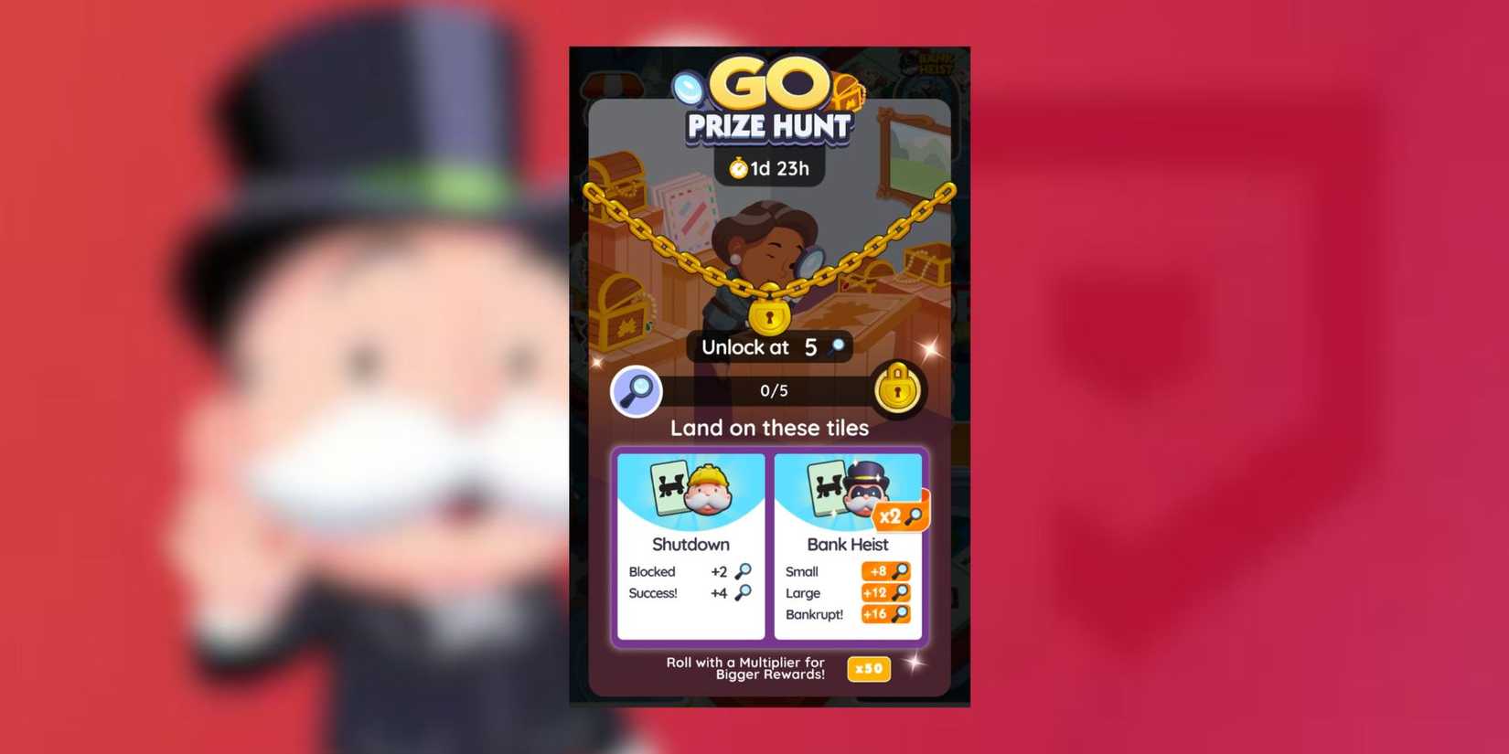 Monopoly GO: Go Prize Hunt Rewards and Milestones