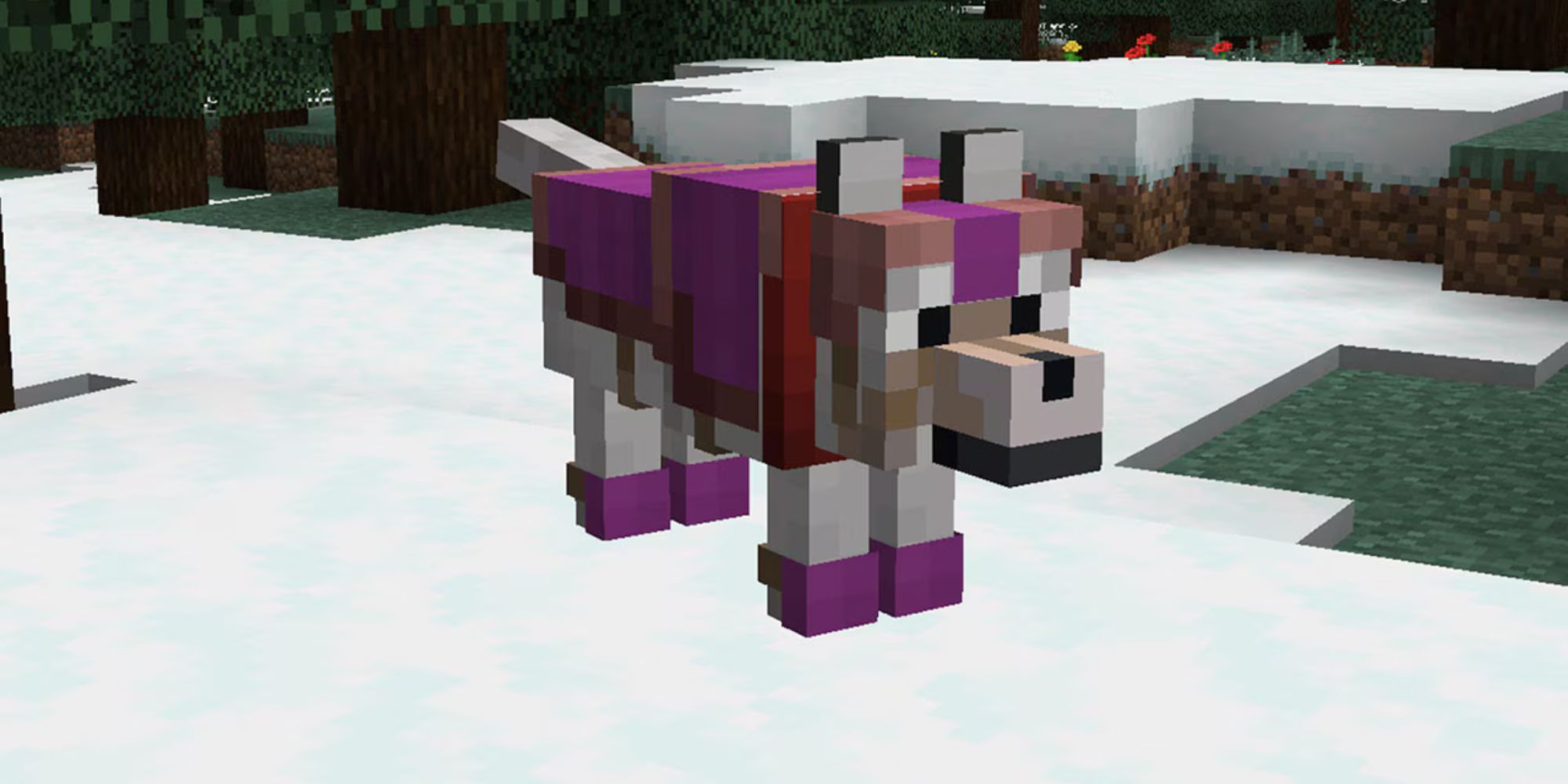 Minecraft Wolf Sculpture