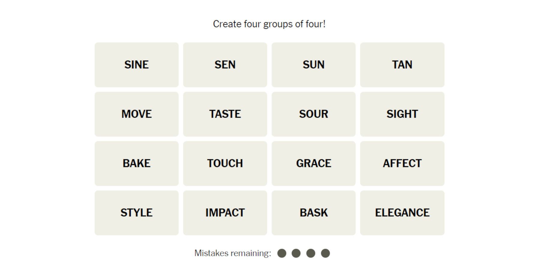New York Times Connections Hints and Answers for #320 April 26, 2024