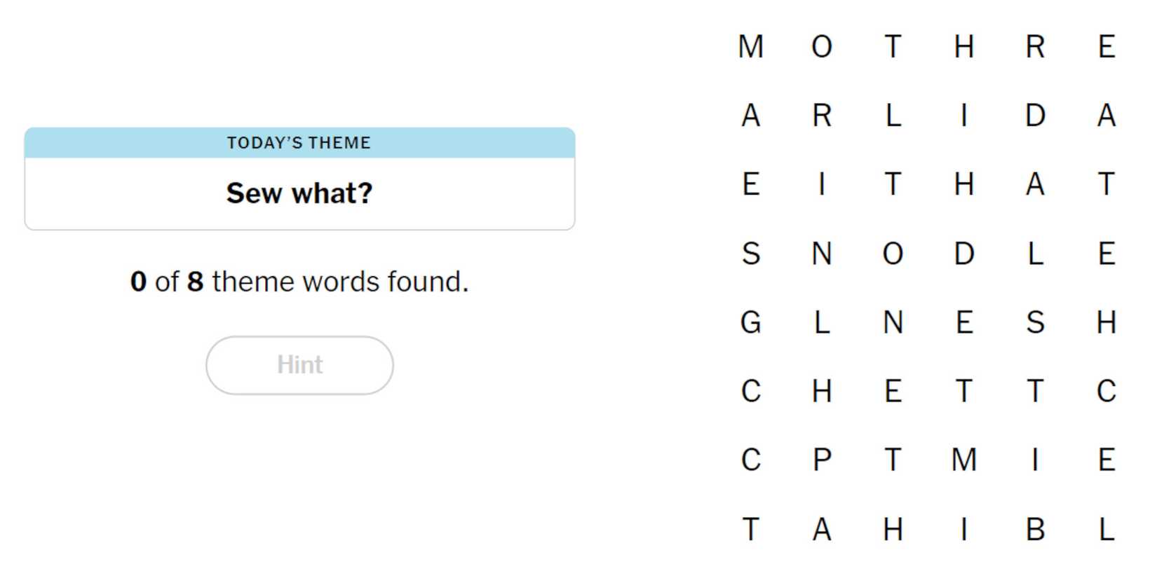 New York Times Strands Hints and Answers for April 18, 2024
