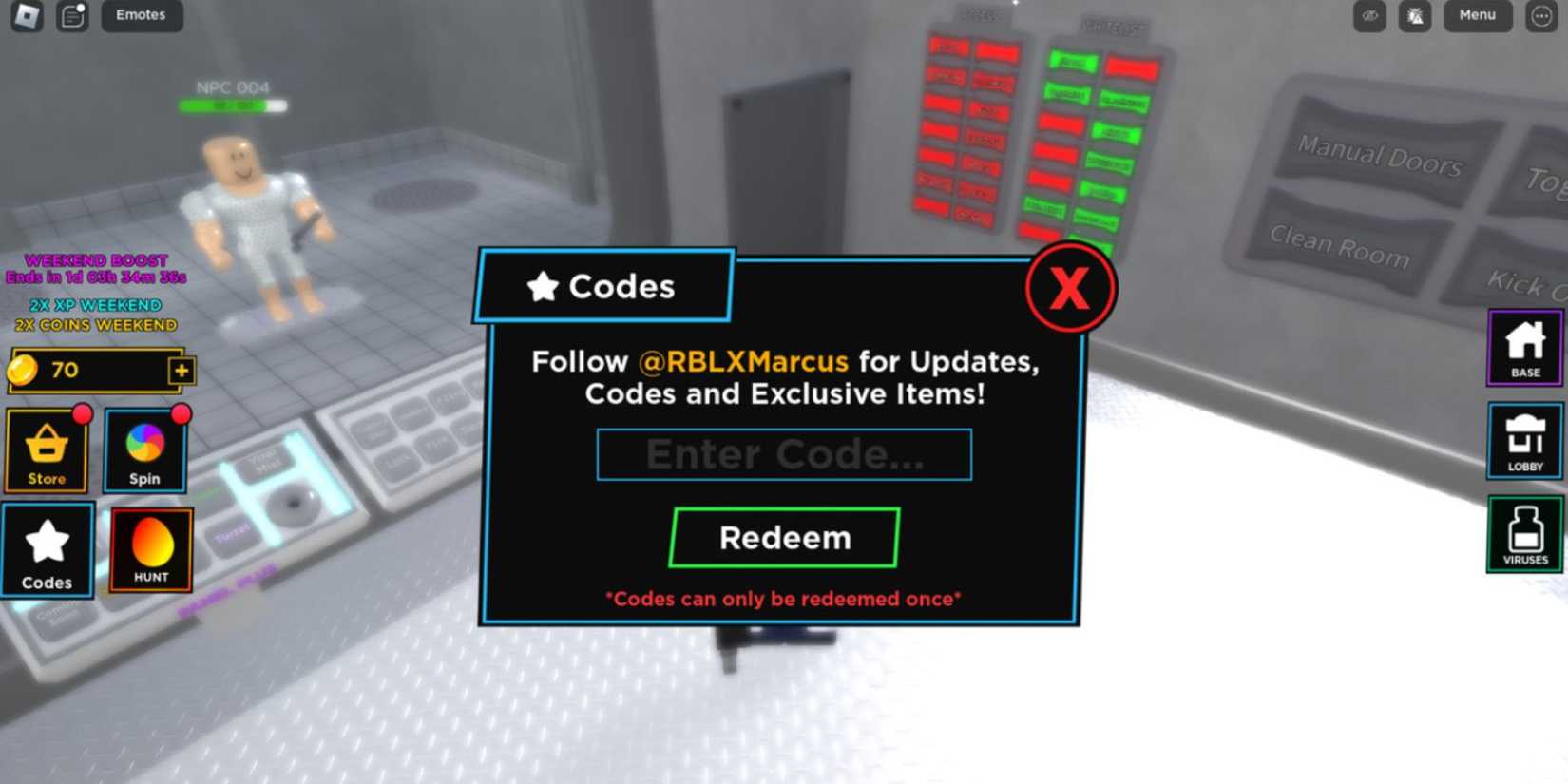 Roblox: Ro-Bio Experiment Codes