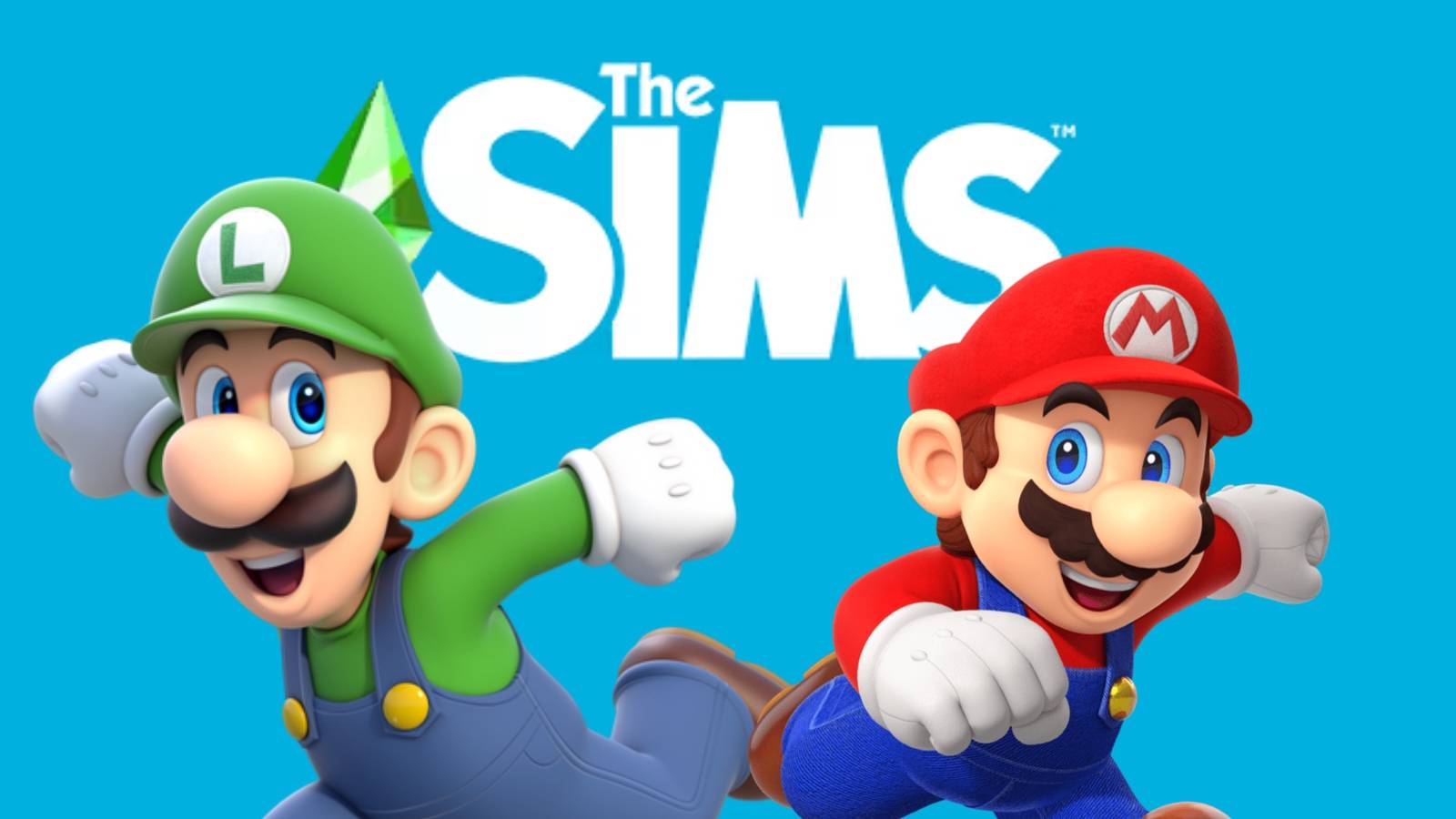 Sims Player Makes Mario and Luigi in the Game
