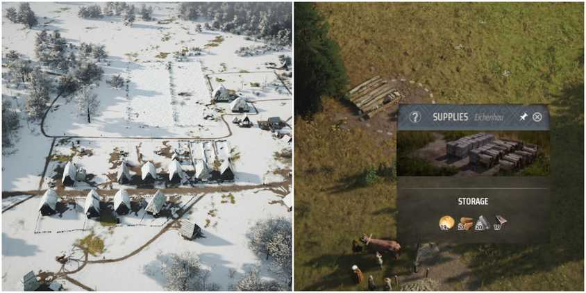 Manor Lords: The Basics of the Logging Camp and Log Storage