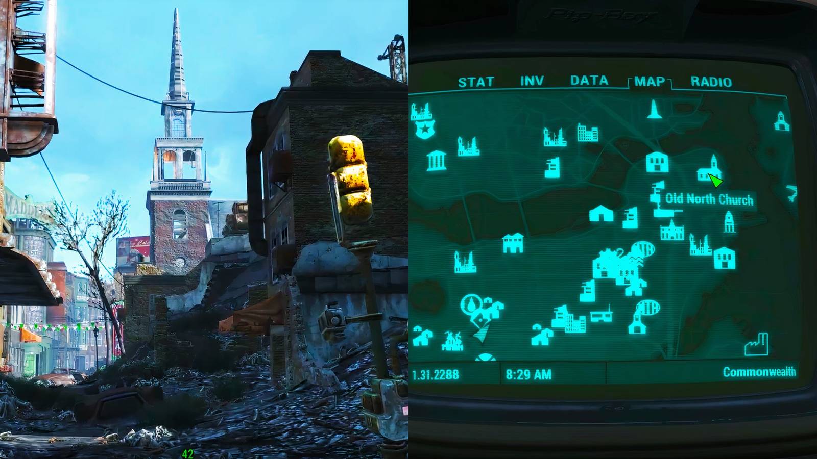 Fallout 4: Old North Church Location