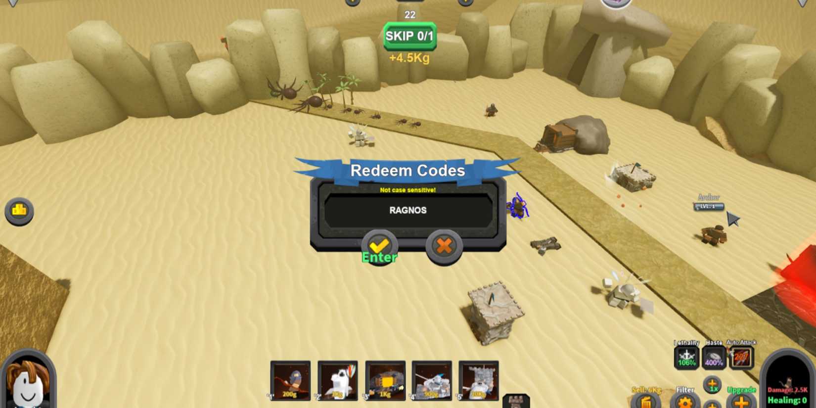 Roblox: Fantasy Tower Defense Simulator Codes