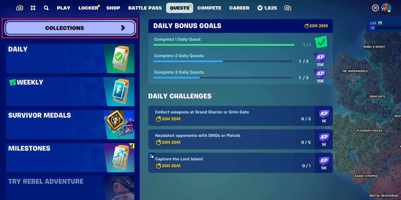 Fortnite: How to Open Collections to View Accolades