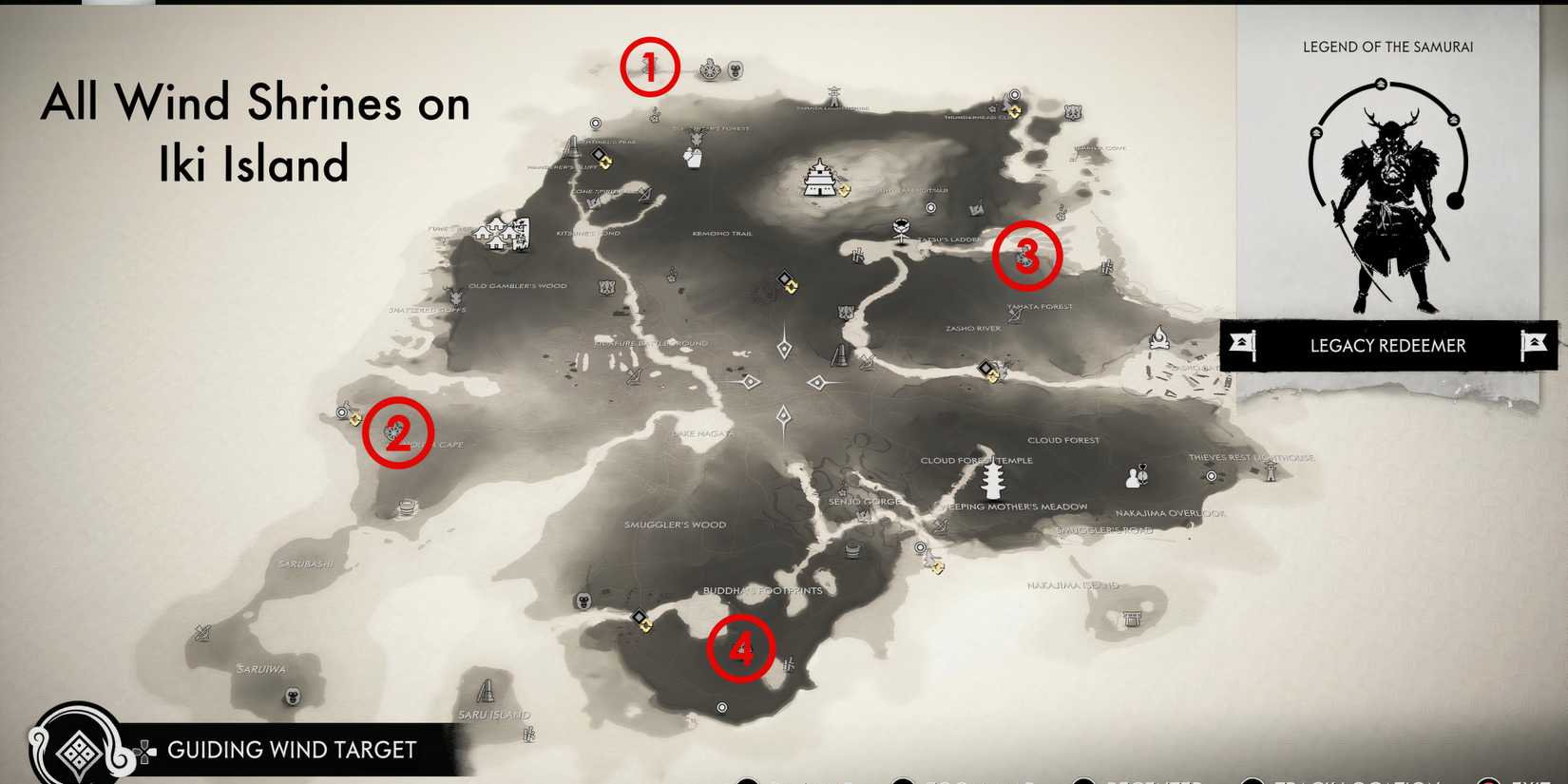 Where are The Wind Shrines in Ghost of Tsushima?