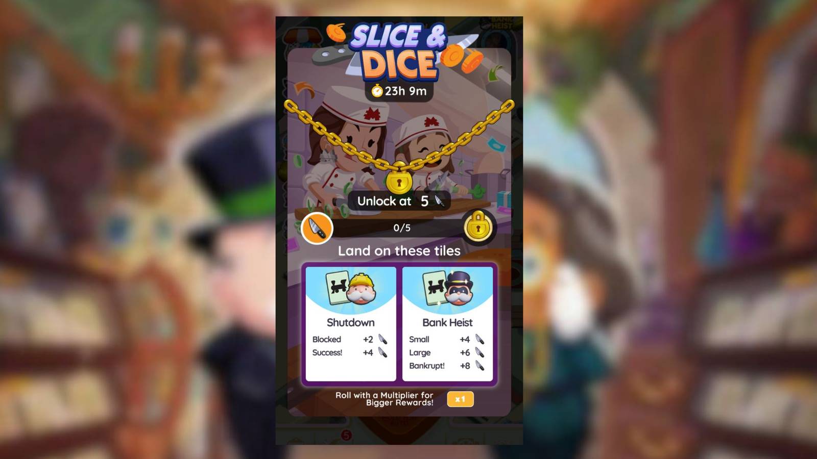 Monopoly GO: Slice and Dice Rewards and Milestones