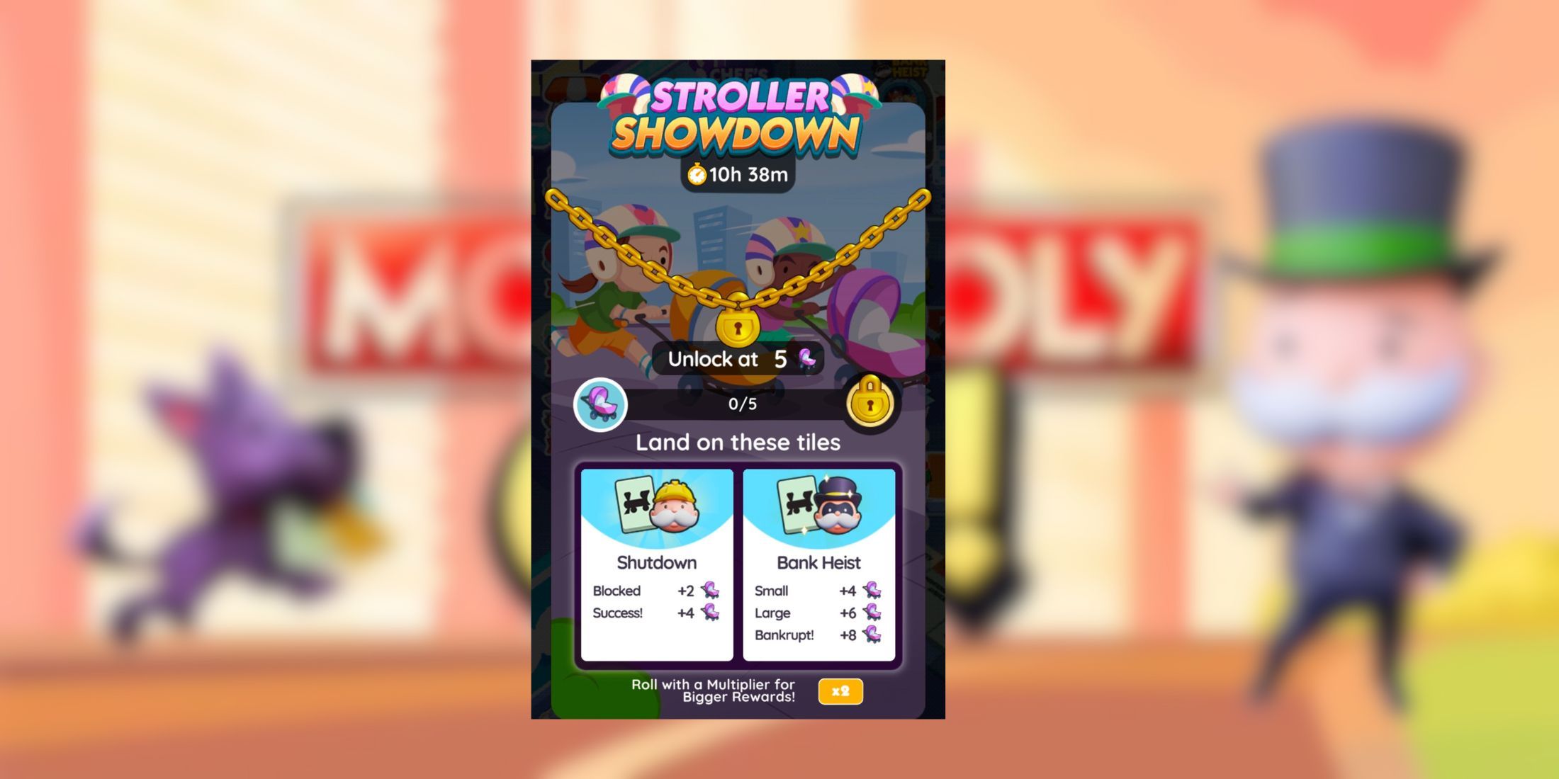 Monopoly GO: Stroller Showdown Rewards and Milestones