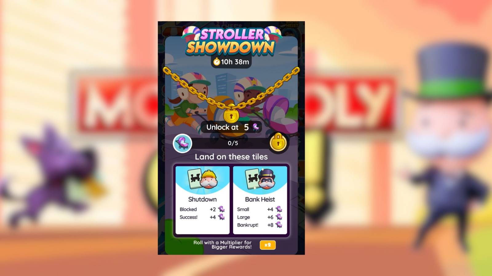 Monopoly GO: Stroller Showdown Rewards and Milestones