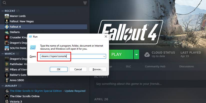 Fallout 4: How To Downgrade To Previous Version On Steam
